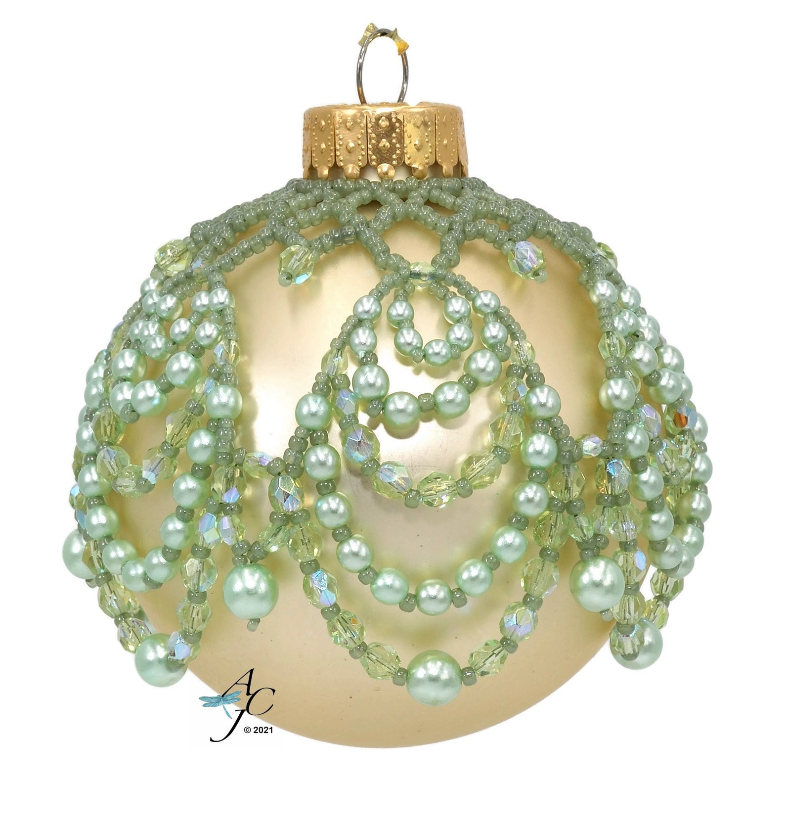 Left Handed - Romantic Swags of Pearls and Sparkly Fire-polish Loops ...