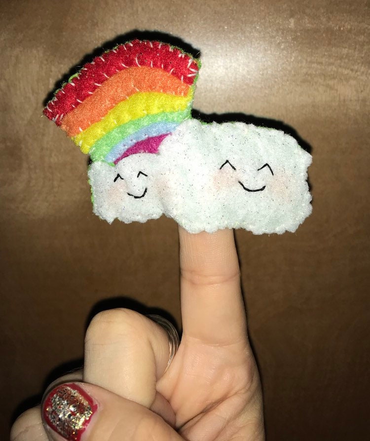 Weather Inspired Felt Finger Puppets ~ Set of 6 - Etsy