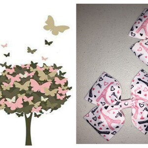 I Heart Paris Pinwheel Bow Set - Etsy