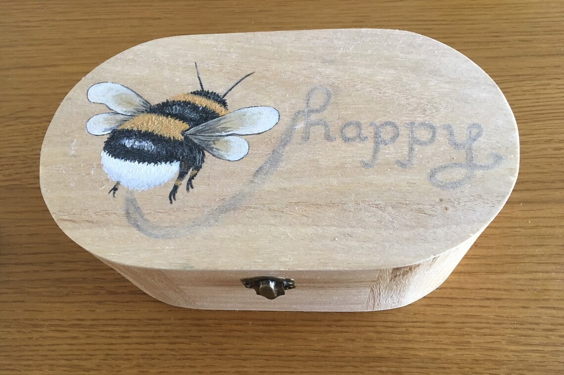 Love Bees Bumblebee Trinket Box choice of 5 - Etsy UK