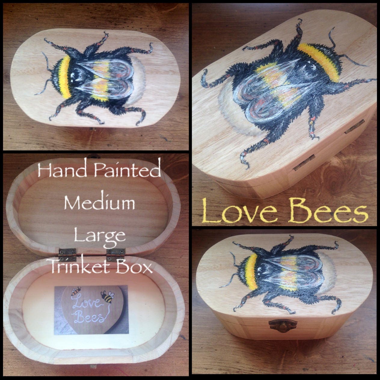 Love Bees Bumblebee Trinket Box *choice of 5 - Etsy UK