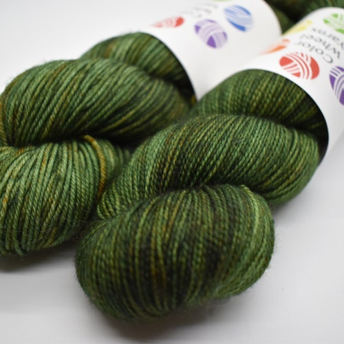 Green Gradient Set Five 5 20g Mini-skeins Hand Dyed Yarn - Etsy