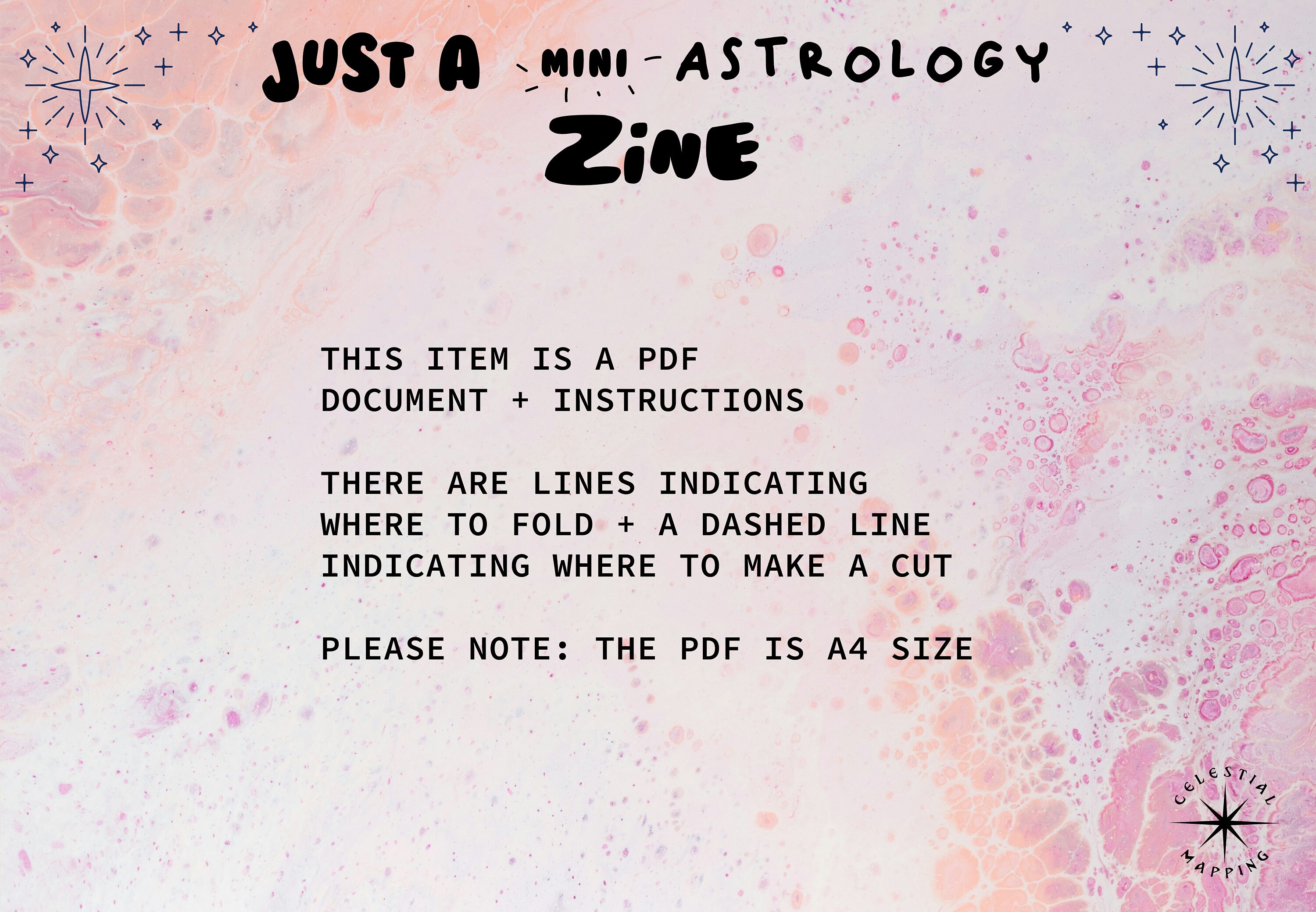 Astrology Zodiac Sign Mini Zine: DIY Basics (digital Product) - Etsy