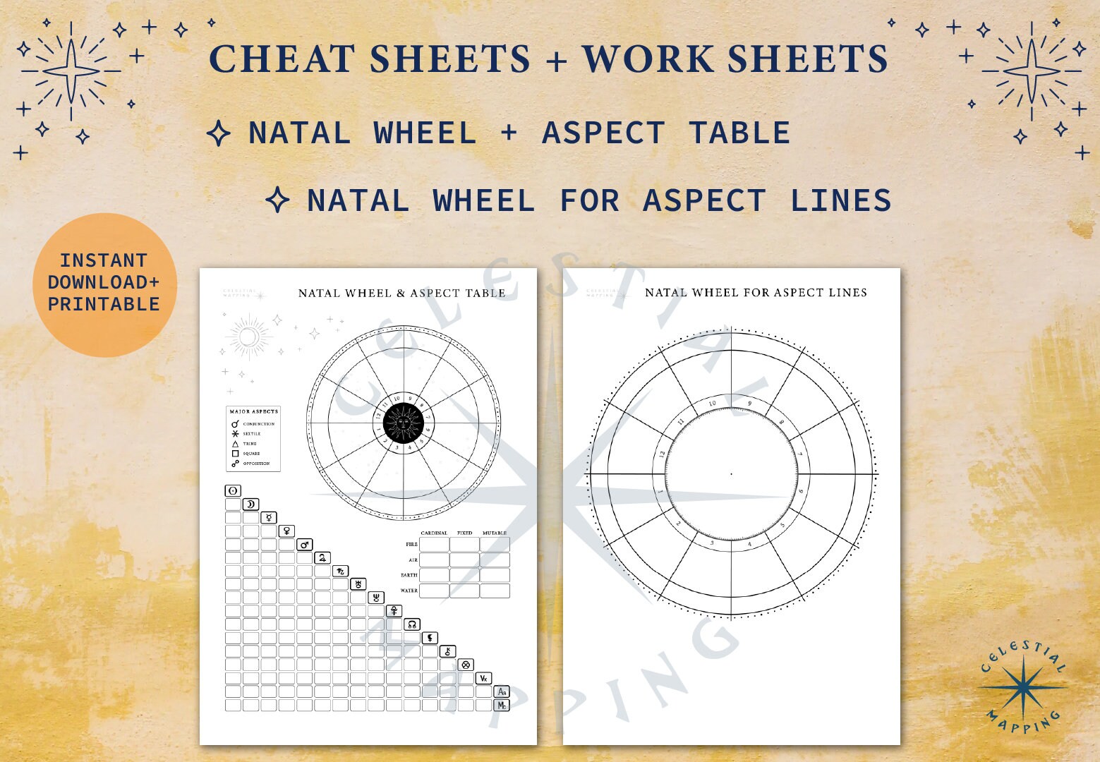 Astrology Cheat Sheets and Work Sheets Basics of Astrology ...