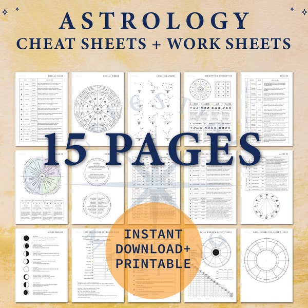 Natal Chart Print Etsy