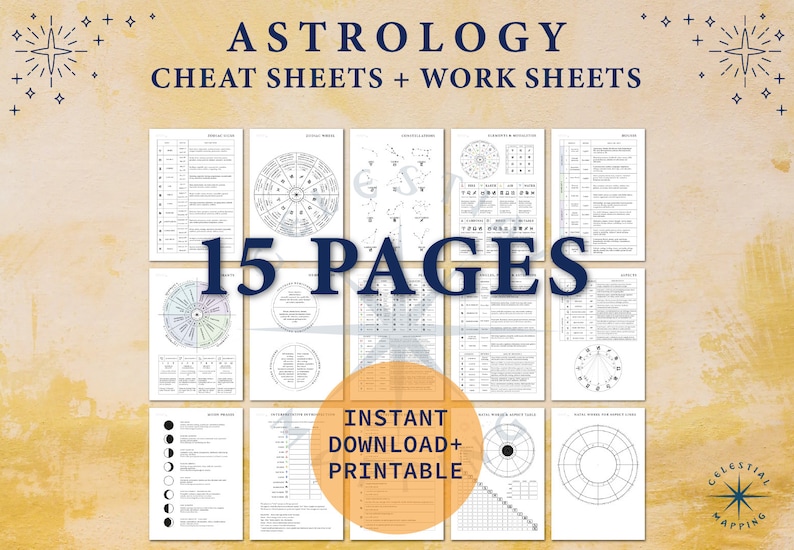 Astrology Cheat Sheets and Work Sheets Basics of Astrology ...