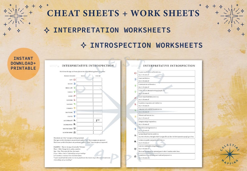 Astrology Cheat Sheets and Work Sheets Basics of Astrology ...