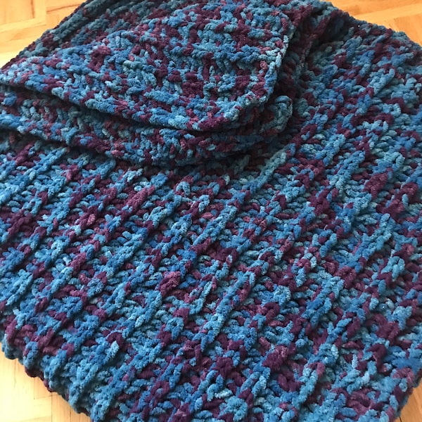 Bulky Knit Blanket - Etsy