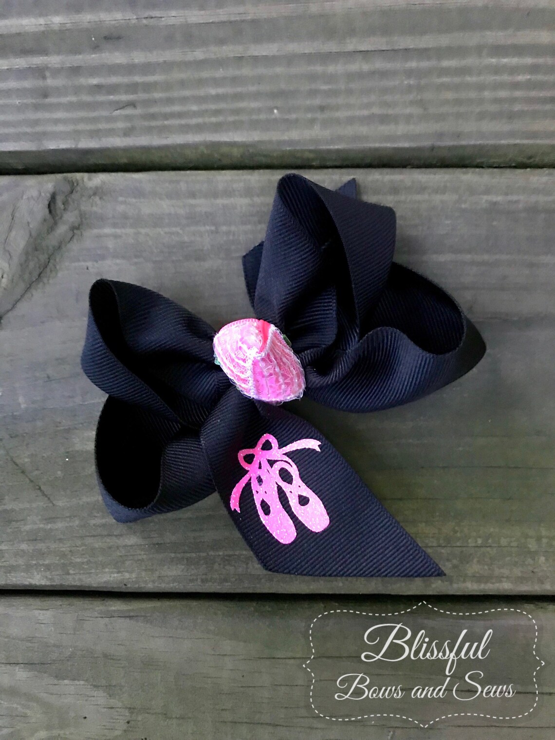 Dance Hair Bow-Ballet Dance Bow-Ballet Slippers Hair Bow-Small | Etsy