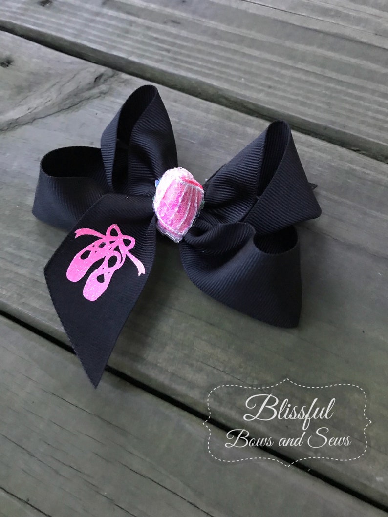Dance Hair Bow-Ballet Dance Bow-Ballet Slippers Hair Bow-Small | Etsy