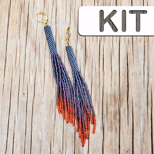 Seed Bead Earring Kit - Etsy