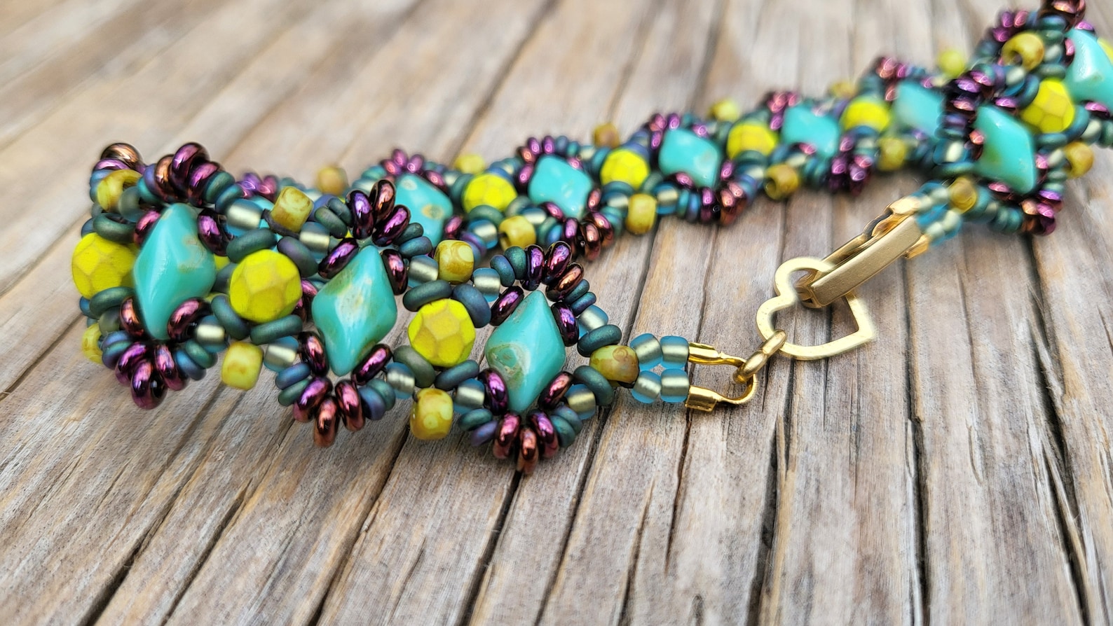 Picasso Rove Beaded Bracelet Pattern (DIY Seed Bead Pattern PDF) - Etsy