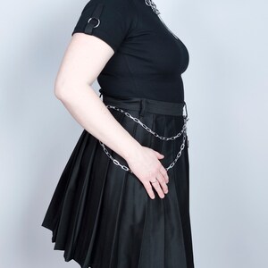 Goth Skirt Grunge Pleated Tennis Skirt - Etsy