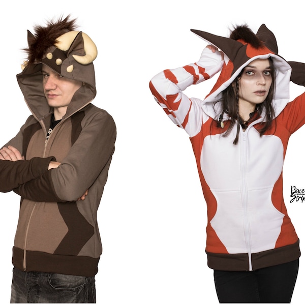 Custom Fursona Hoodies - Etsy