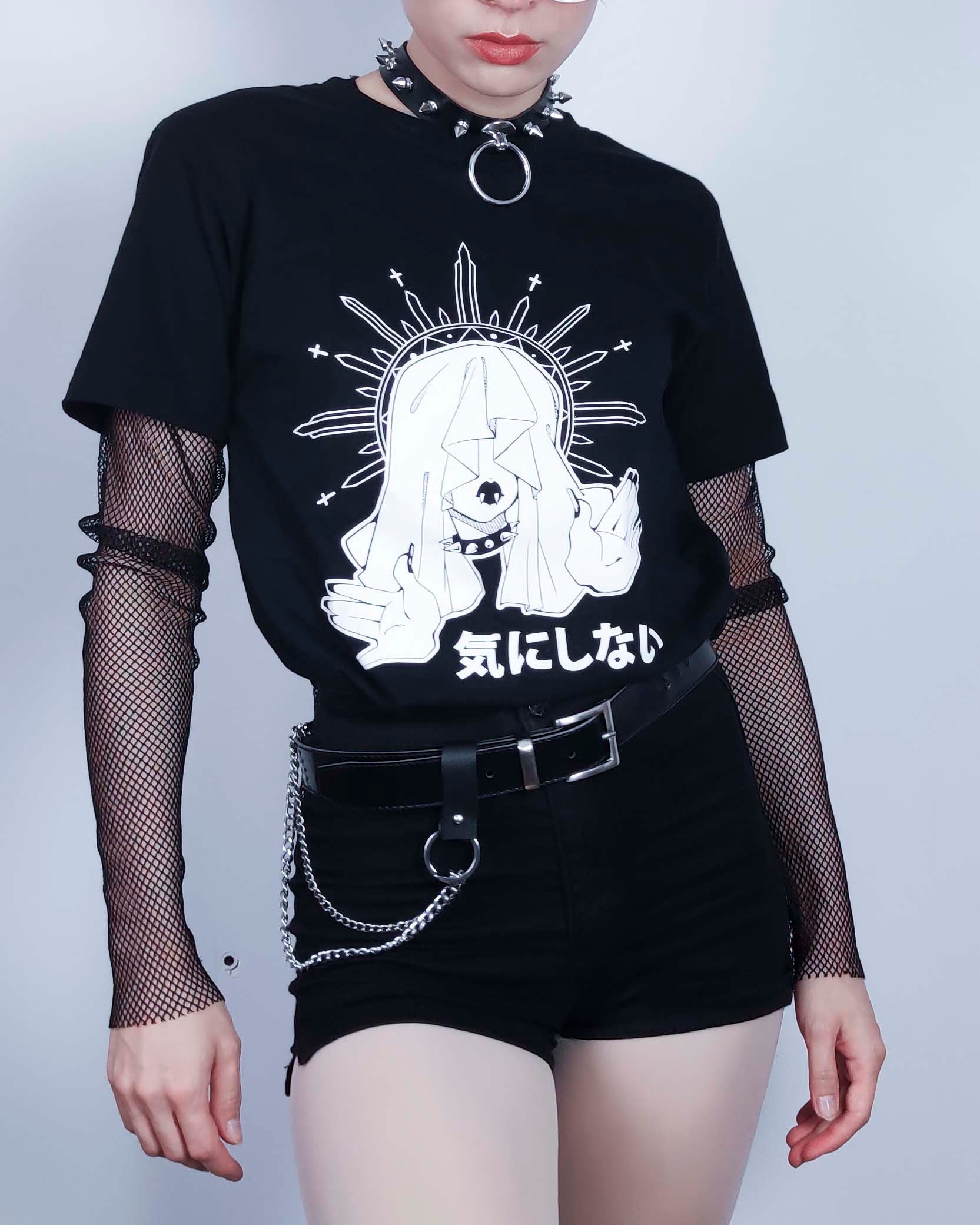 Goth Grunge Shirt Don't Care Edgy Dark Aesthetics | Etsy