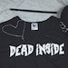 Goth Shirt - DEAD INSIDE - Gothic, Grunge, Aesthetic, Dark - Etsy