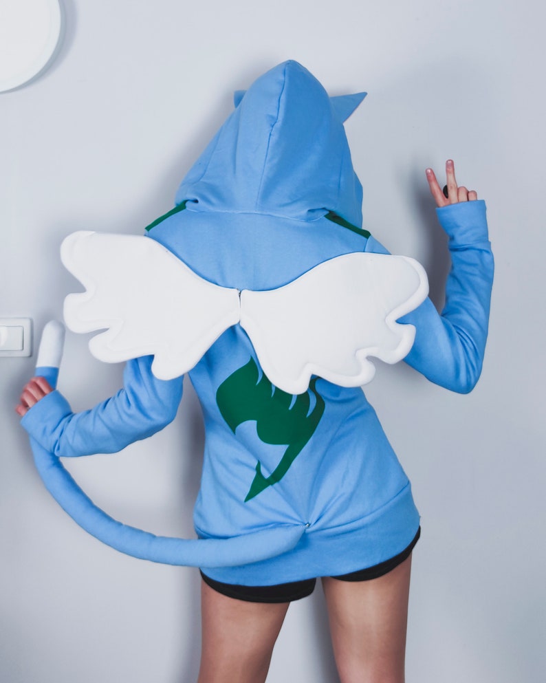 Cosplay Hoodie - BLUE CAT - Male or Female Cut - Etsy