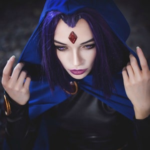 Raven Cosplay Cape (teen Titans Raven) COLOURS Custom Individual High ...