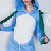 Cosplay Hoodie BLUE CAT Male or Female Cut - Etsy