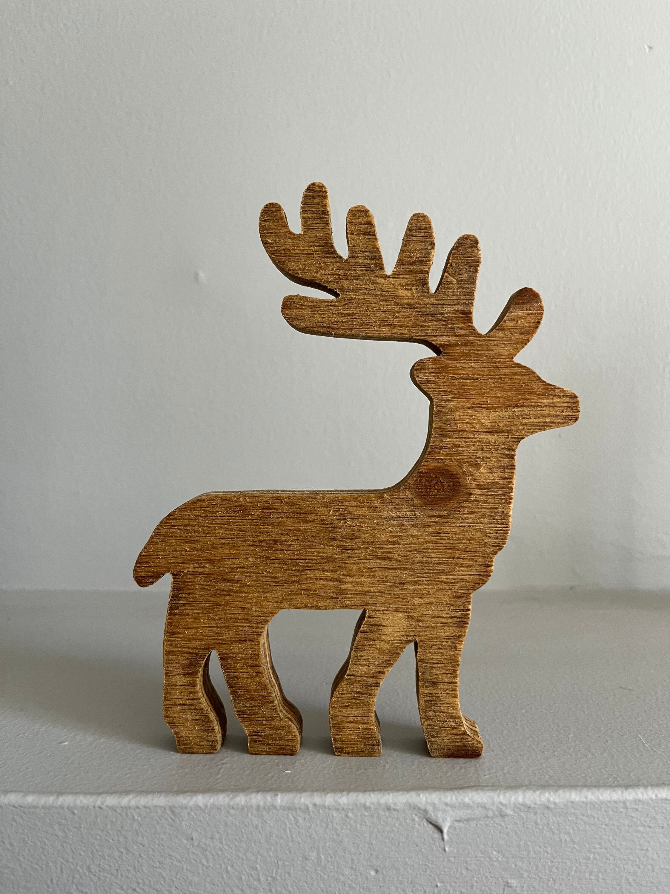 Stand up Wood Reindeer - Etsy