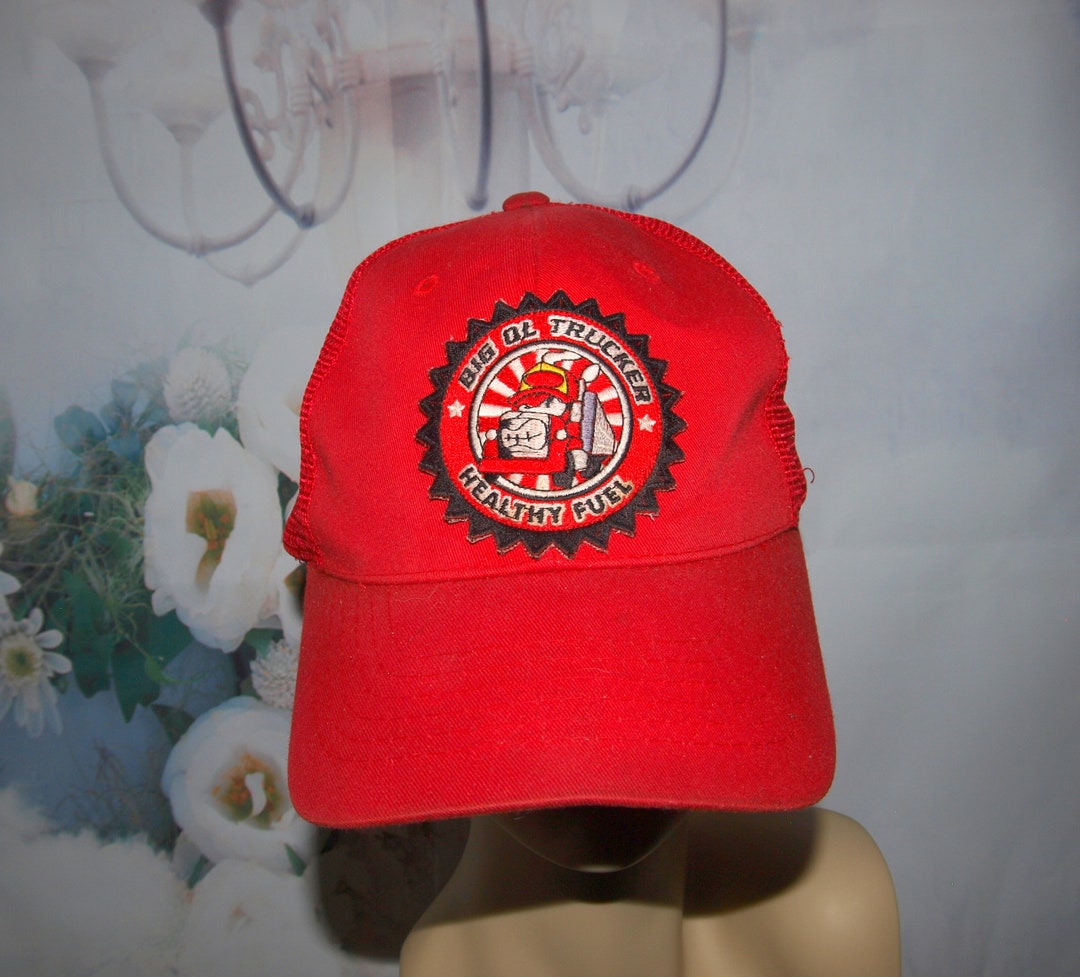 Big Ol Trucker Healthy Fuel Hat Embroidered Baseball Cap Vintage Hat ...