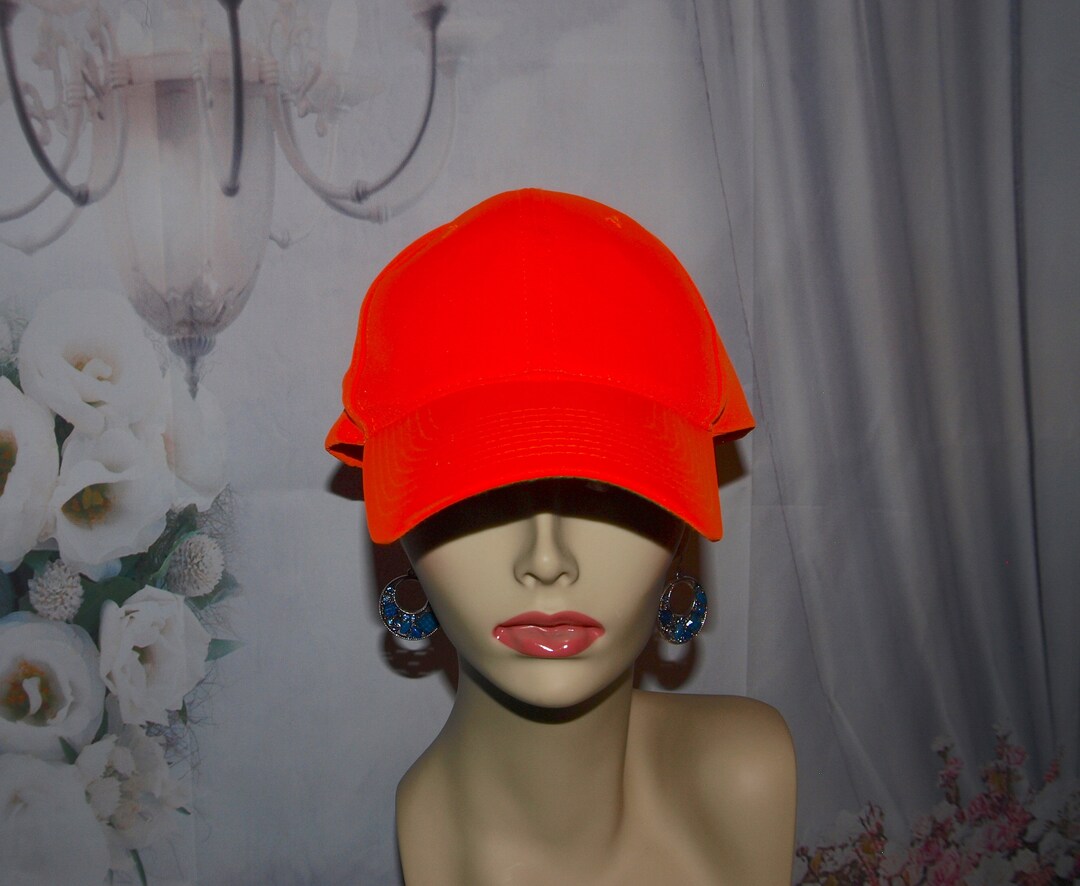 Signatures Orange Hat Safety Hat Mesh Rear Hunters, Fisherman, Workers ...