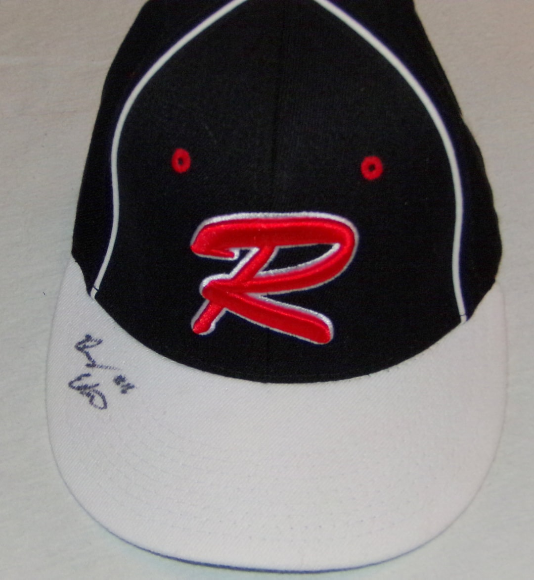 R Baseball Hat Autographed by #16 Not Sure Who That is Cool Hat If Your ...