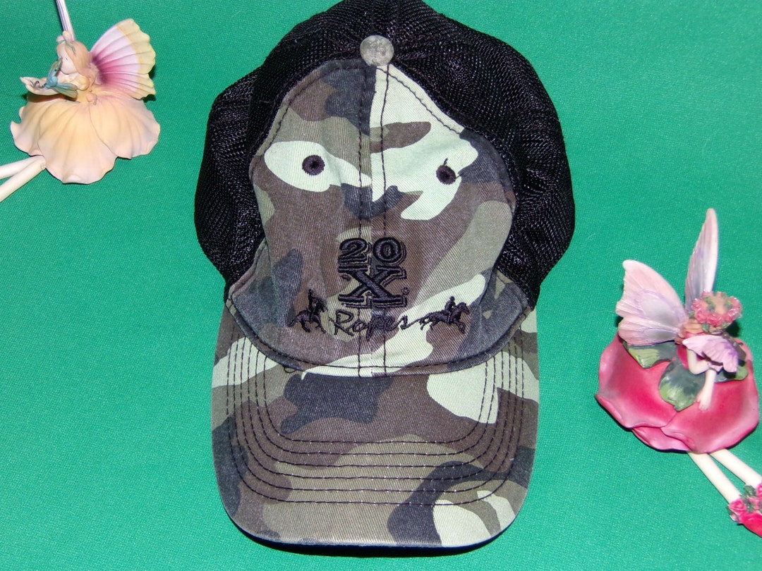 Camo Cowboy Hat 20X Ropes Camo Camouflage Embroidered Hunting, Fishing ...