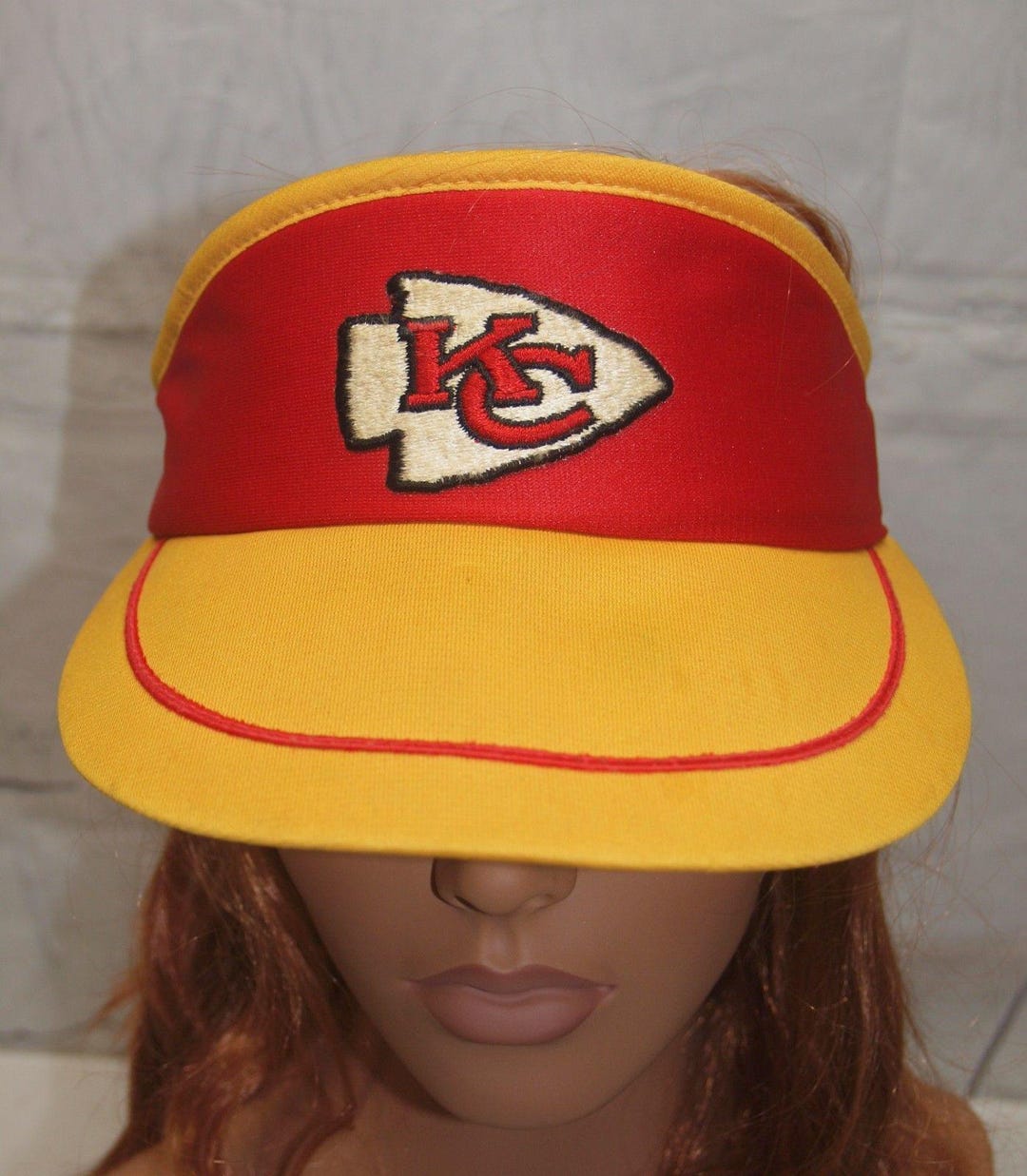 Vintage Kansas City Chiefs NFL Sun Golf Visor Made in USA RARE 70's 80 ...