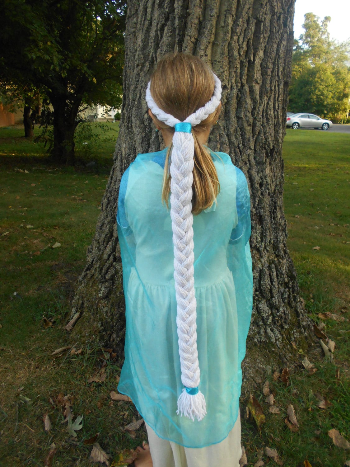 Elsa Wig, Elsa Yarn Wig, Elsa Hair, Elsa Braid, Elsa Wig, Sparkly White ...