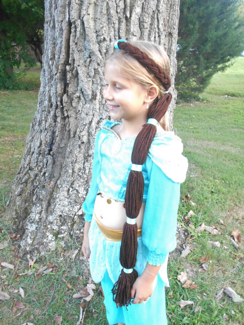 Jasmine Wig, Jasmine Hair, Jasmine Braid, Genie Princess Wig - Etsy