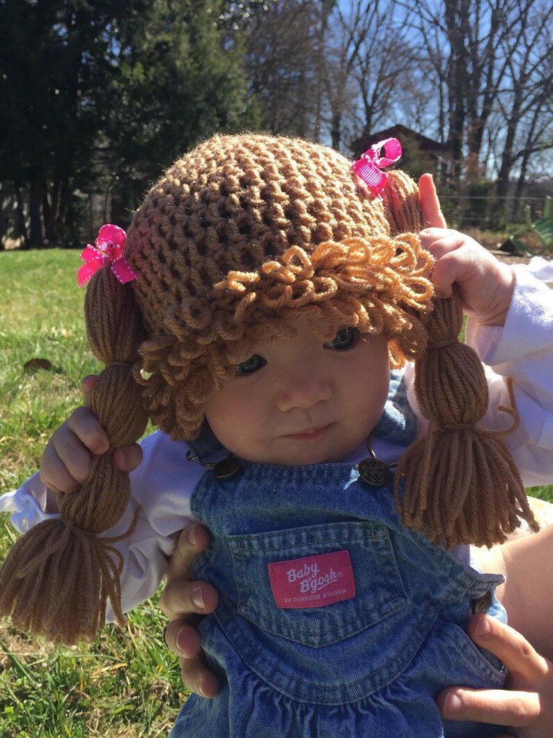 Cabbage Patch Wig Cabbage Patch Hat for Costume Any Color and - Etsy