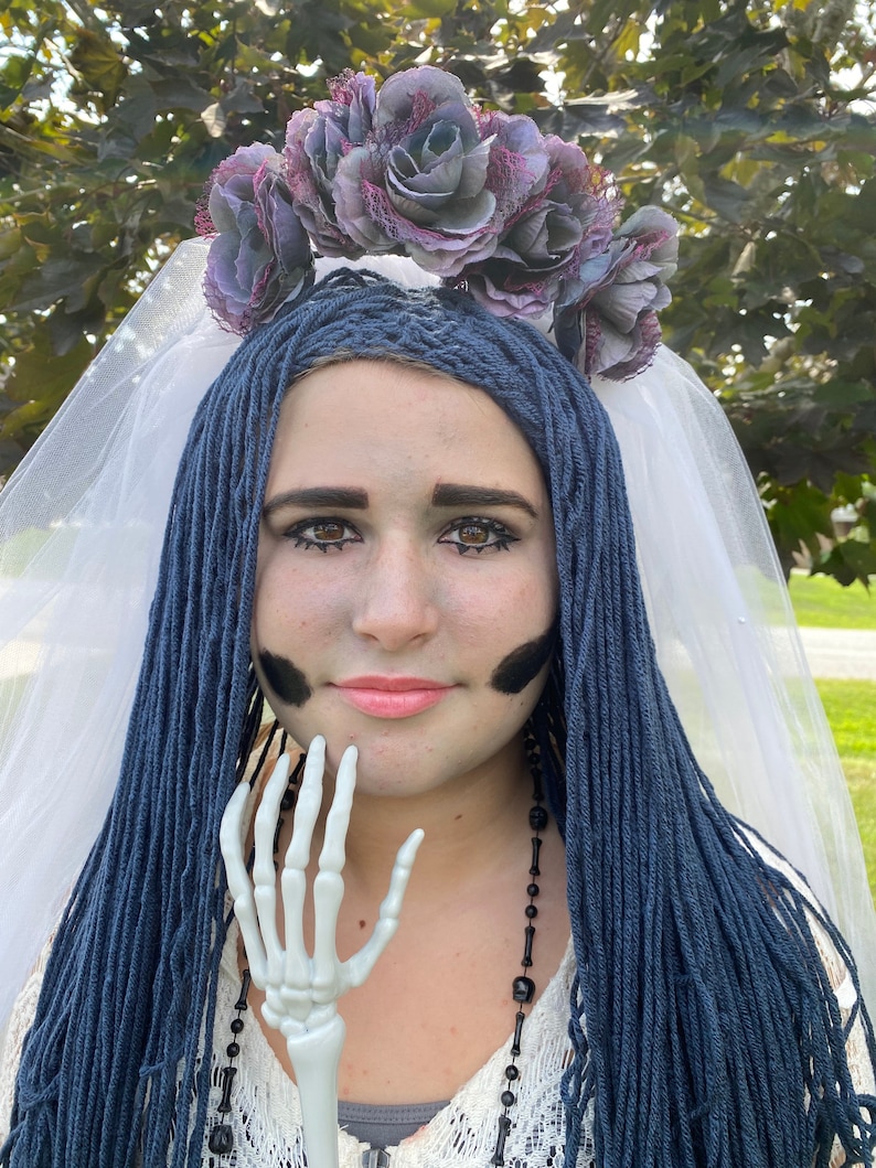 Corpse Bride Wig, Inspired by Emily From Corpse Bride, Dead Bride Wig ...