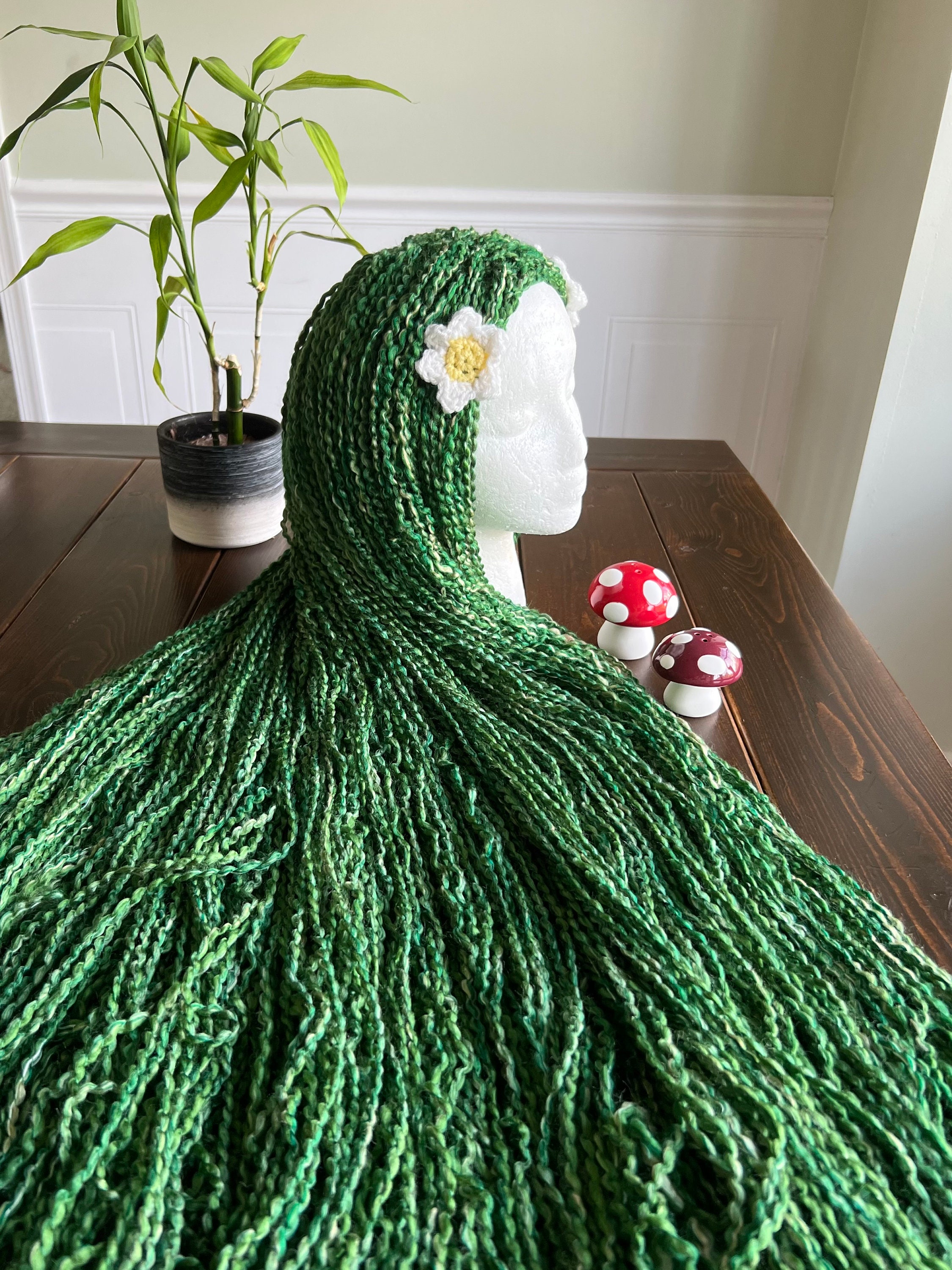 Te Fiti Wig, Mother Nature Wig, Mother Earth Wig, Seaweed Wig, Grass ...