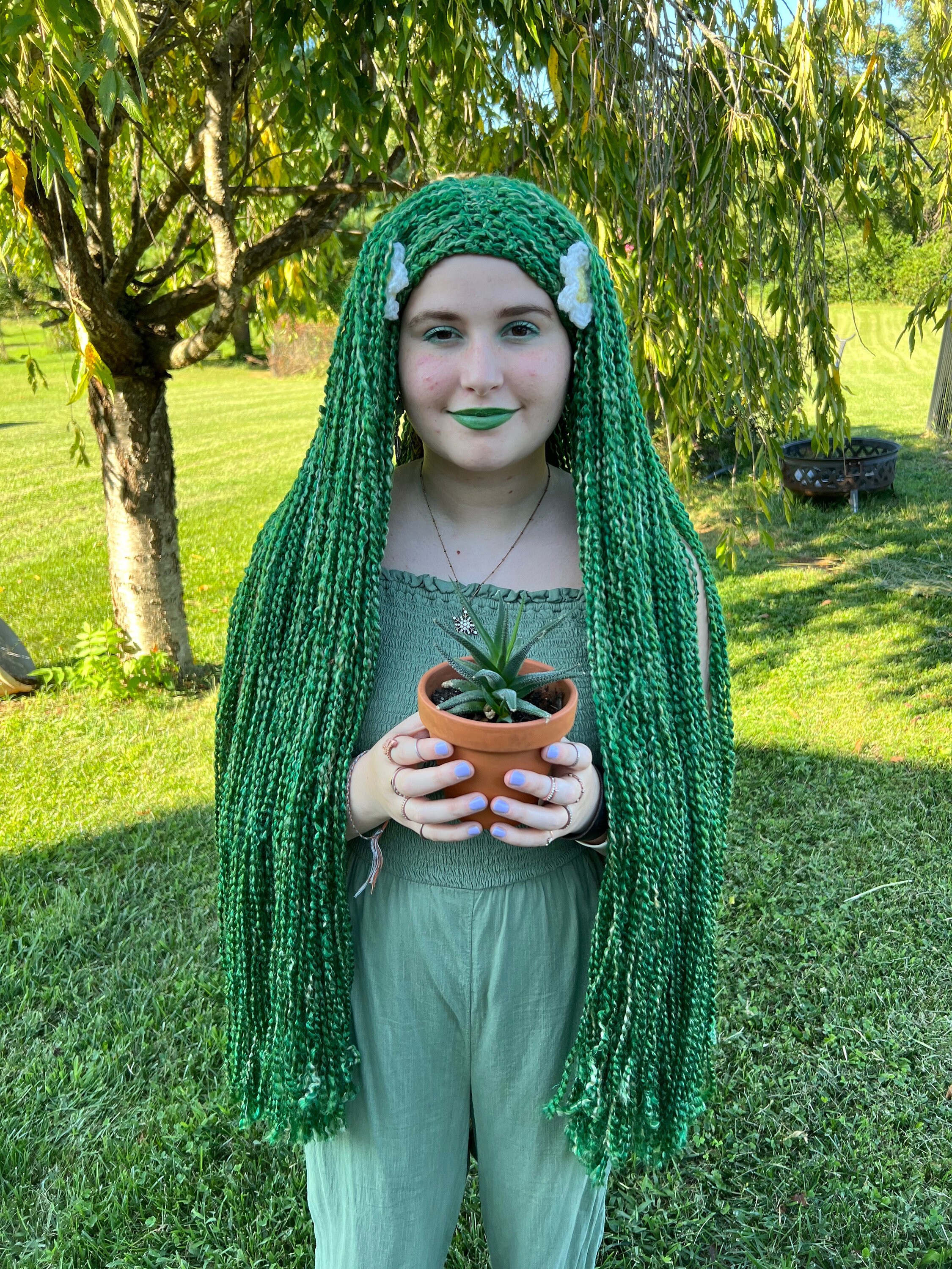 Te Fiti Wig, Mother Nature Wig, Mother Earth Wig, Seaweed Wig, Grass ...