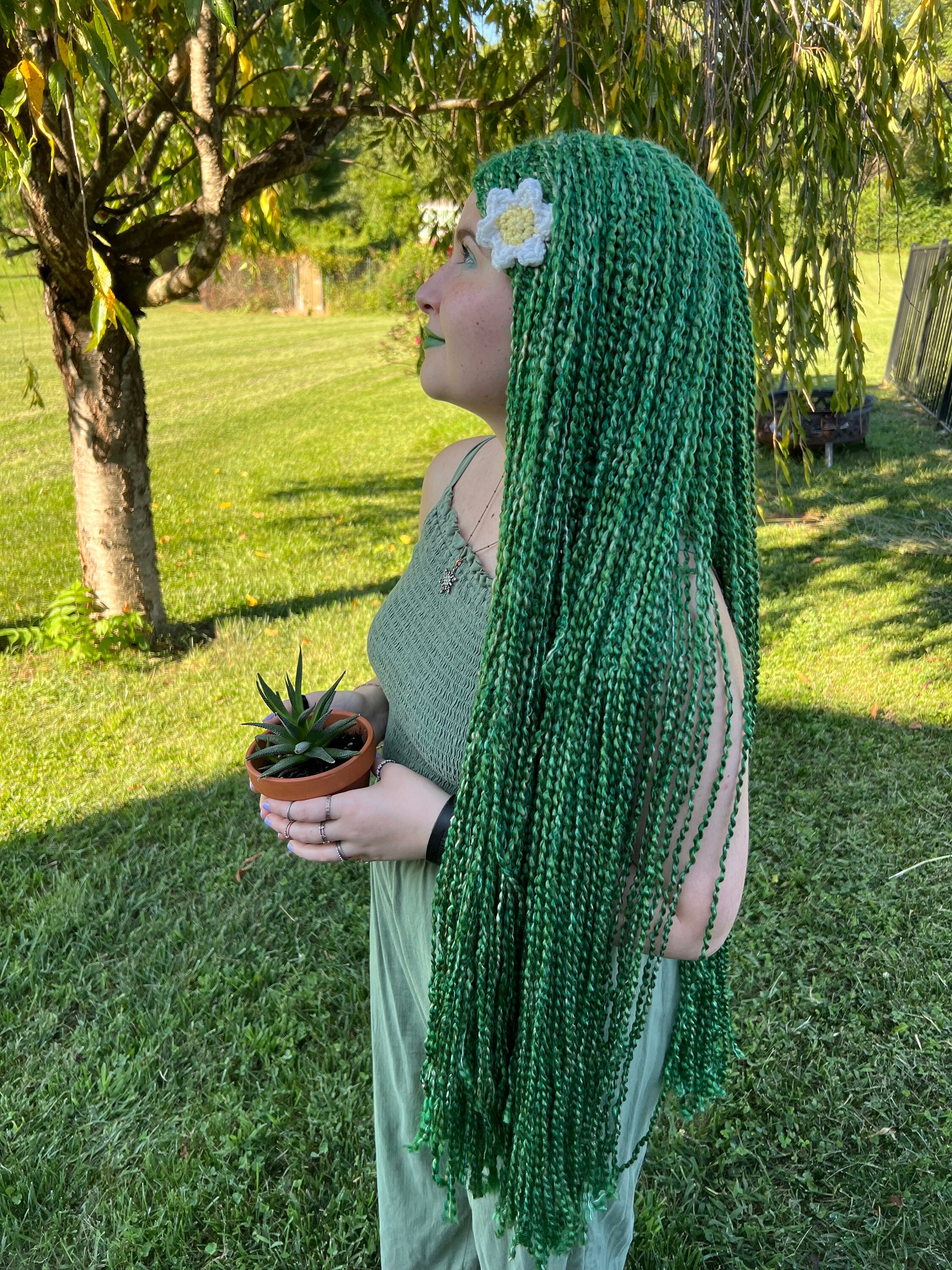 Te Fiti Wig, Mother Nature Wig, Mother Earth Wig, Seaweed Wig, Grass ...