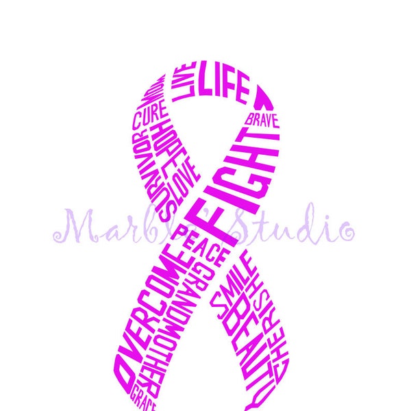 Breast Cancer Words Png - Etsy