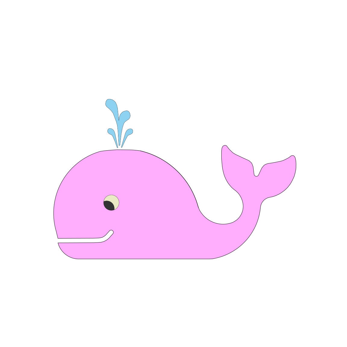 Kids Whale SVG - PNG - DXF Cut File - Etsy
