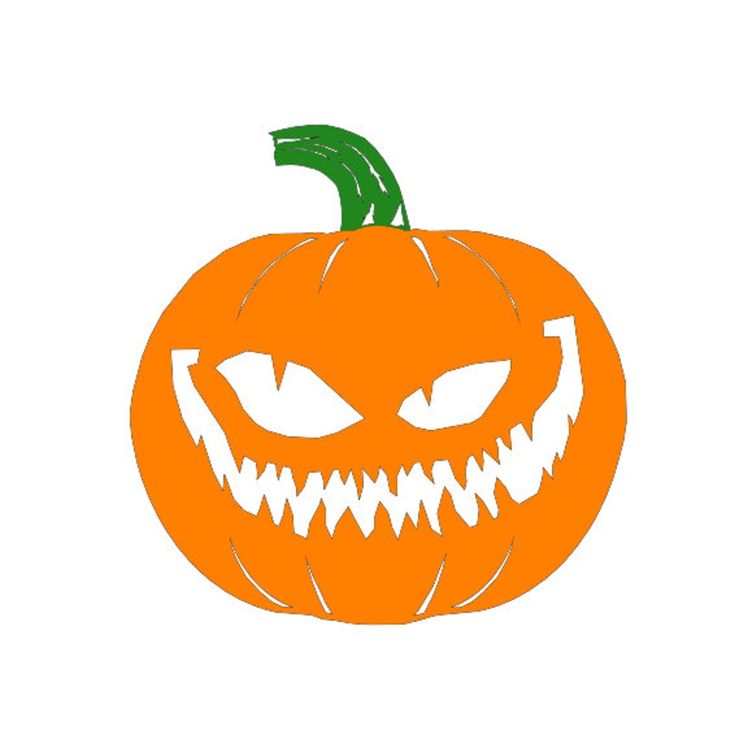 Jack-o-lantern SVG - DXF - PNG Cut File - Etsy