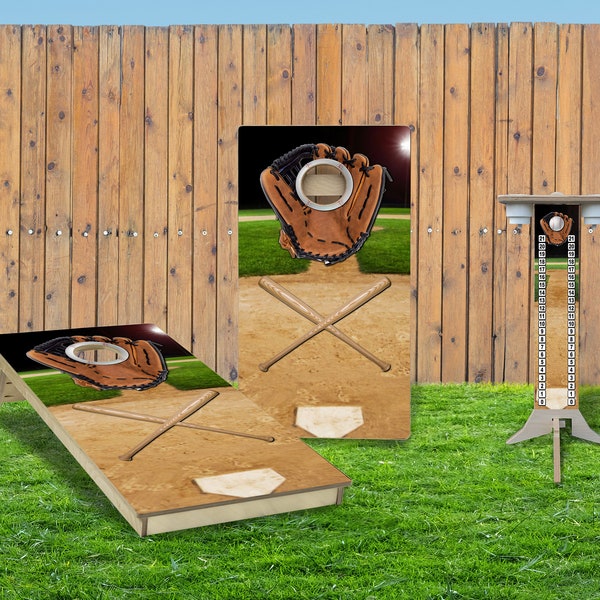 Baseball Cornhole - Etsy