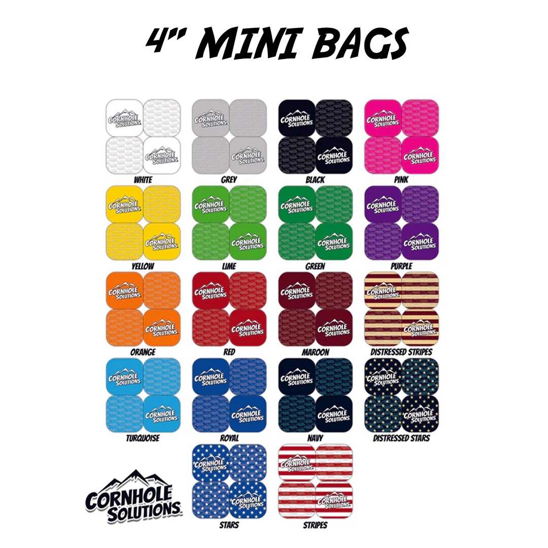 4 Mini Cornhole Bags 8 - Etsy