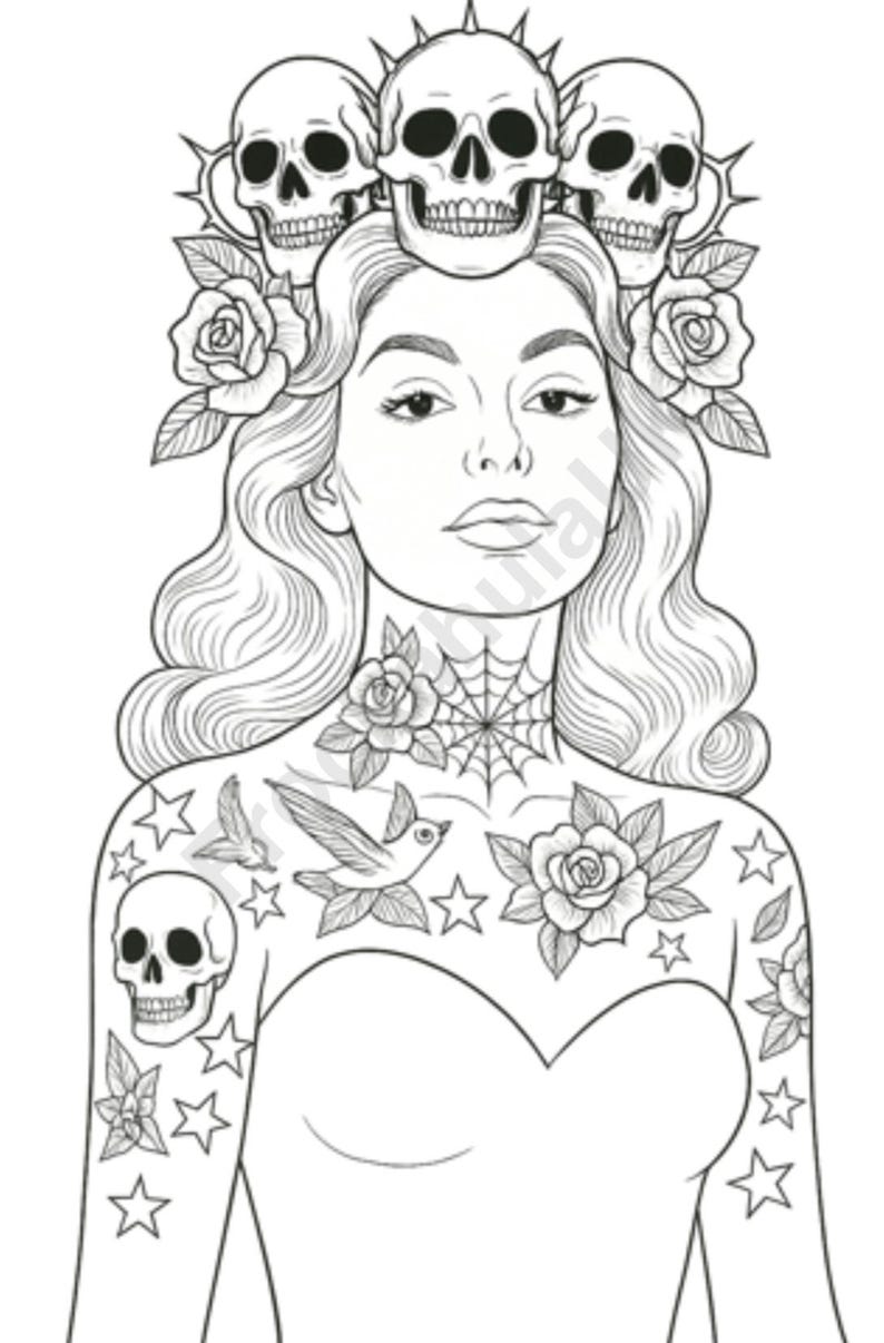 Downloadable Mindful Halloween Inspired Pin up Colouring Pages Set of 4 ...