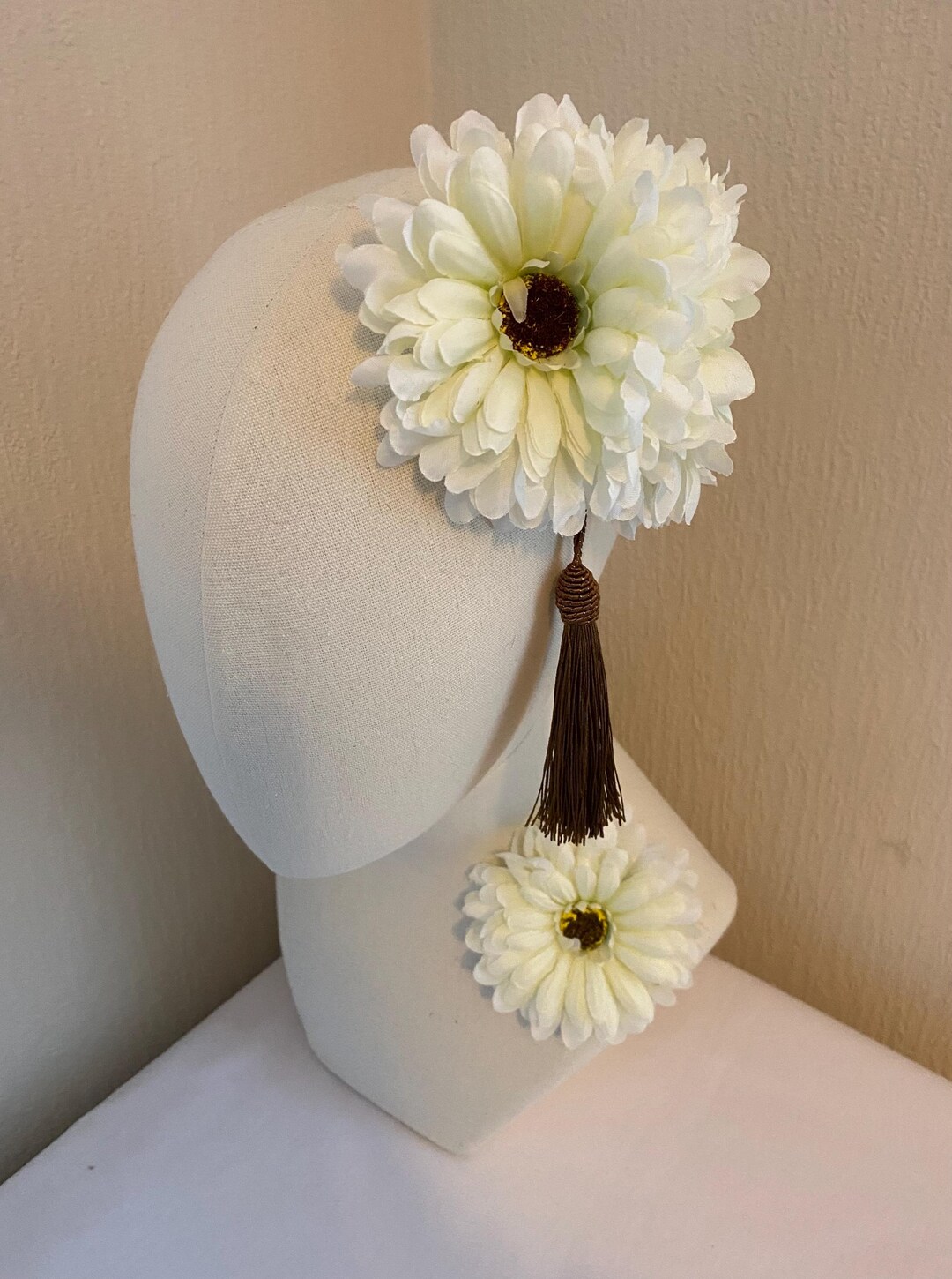 Vintage Inspired Pin up Hair Flower With Matching Pin - Etsy