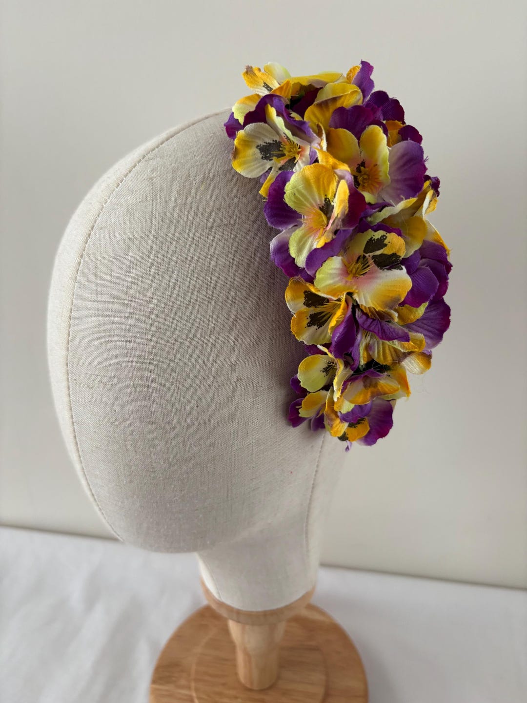 Pin up Modern Vintage Pansy Cascade Hair Clip - Etsy