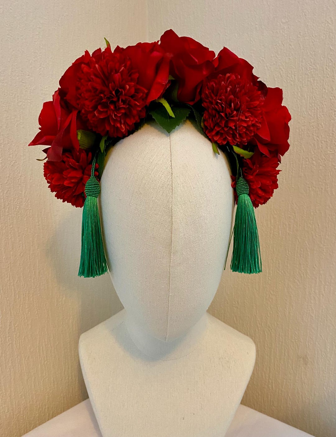 Large Red Rose Alice Band Pin up Hair Flowers - Etsy