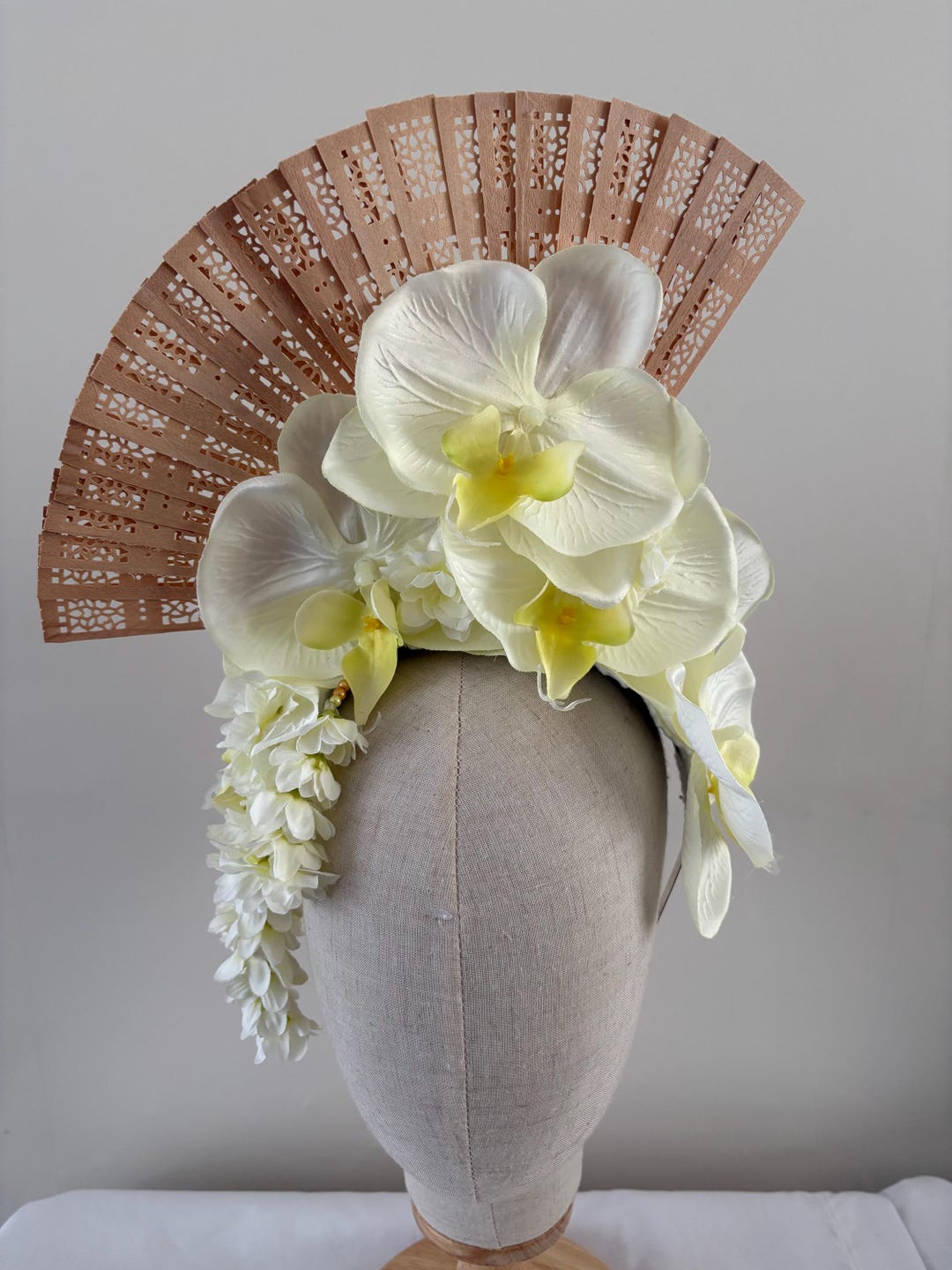 Large Pin up Burlesque Orchid Headpiece Hair Flowers - Etsy