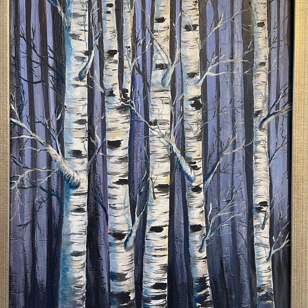 Abstract Birch Trees - Etsy