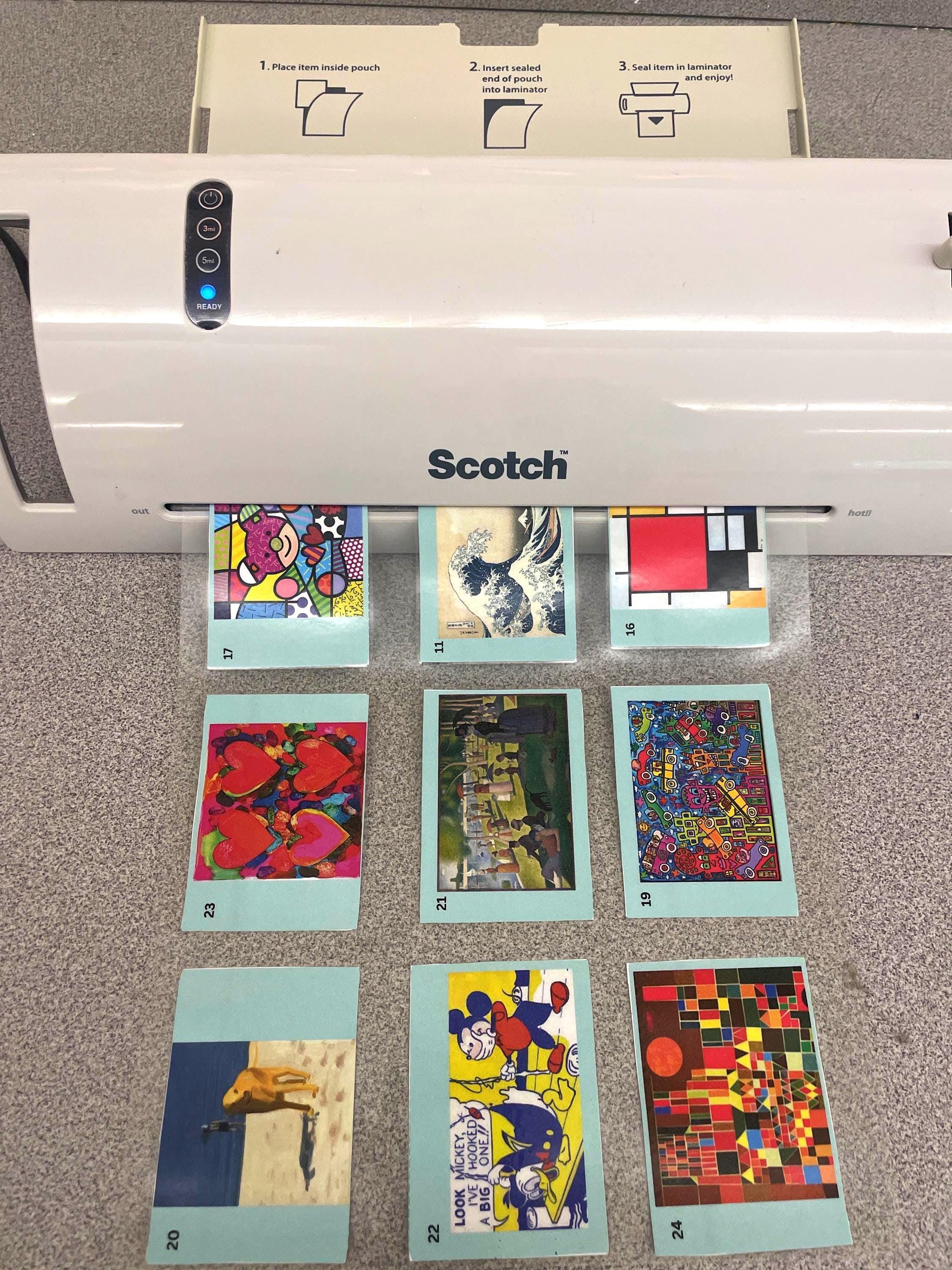Famous Art Flash Cards for Kids, Elementary Learning Game (PDF Pattern ...
