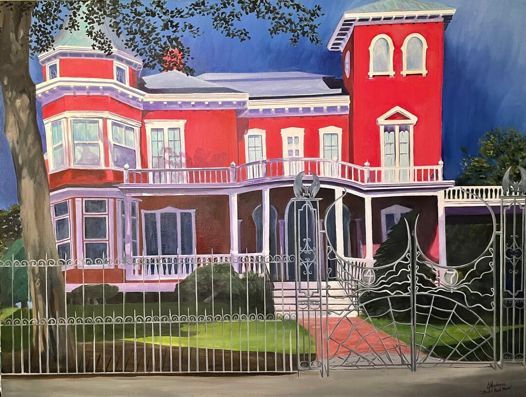 Blood Red Manor, Stephen Kings Home, Bangor Maine - Etsy