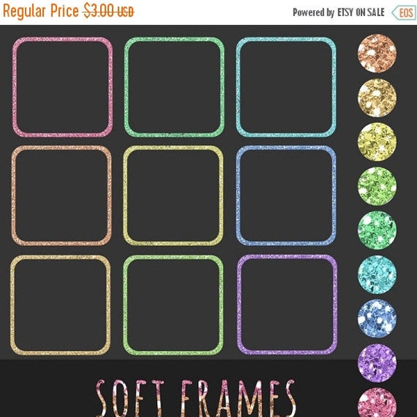 Pastel Glitter - Etsy